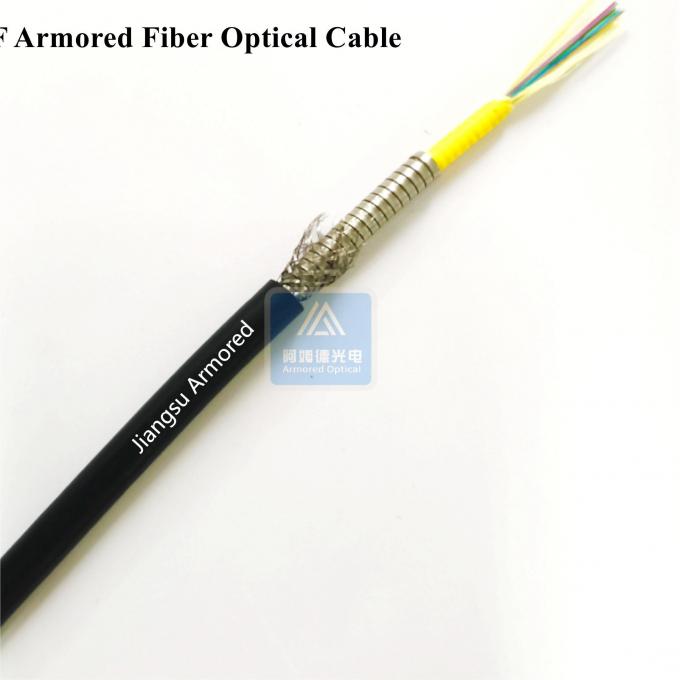 24F Sc Lc Armored Fiber Patch Cord LSZH 7.0MM Rodent Resistant FTTX ...