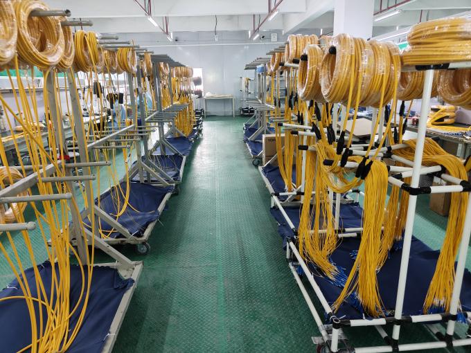 48 Strand Single Mode Armored Fiber Optic Cable 10.5mm Orange LSZH Data ...