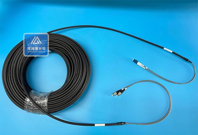 Duplex Fiber Optic Cable Single Mode CPRI 5.0mm Black LSZH FTTA Patch ...