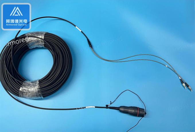 Duplex Fiber Optic Cable Single Mode CPRI 5.0mm Black LSZH FTTA Patch ...
