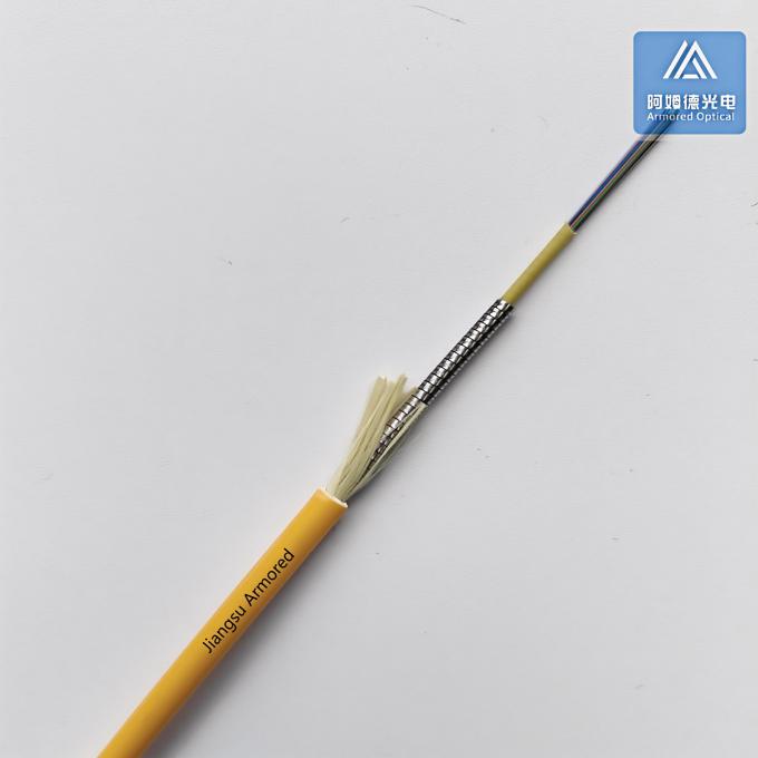 24 Cores SM Outdoor Armored Fiber Optic Cable 5.0mm