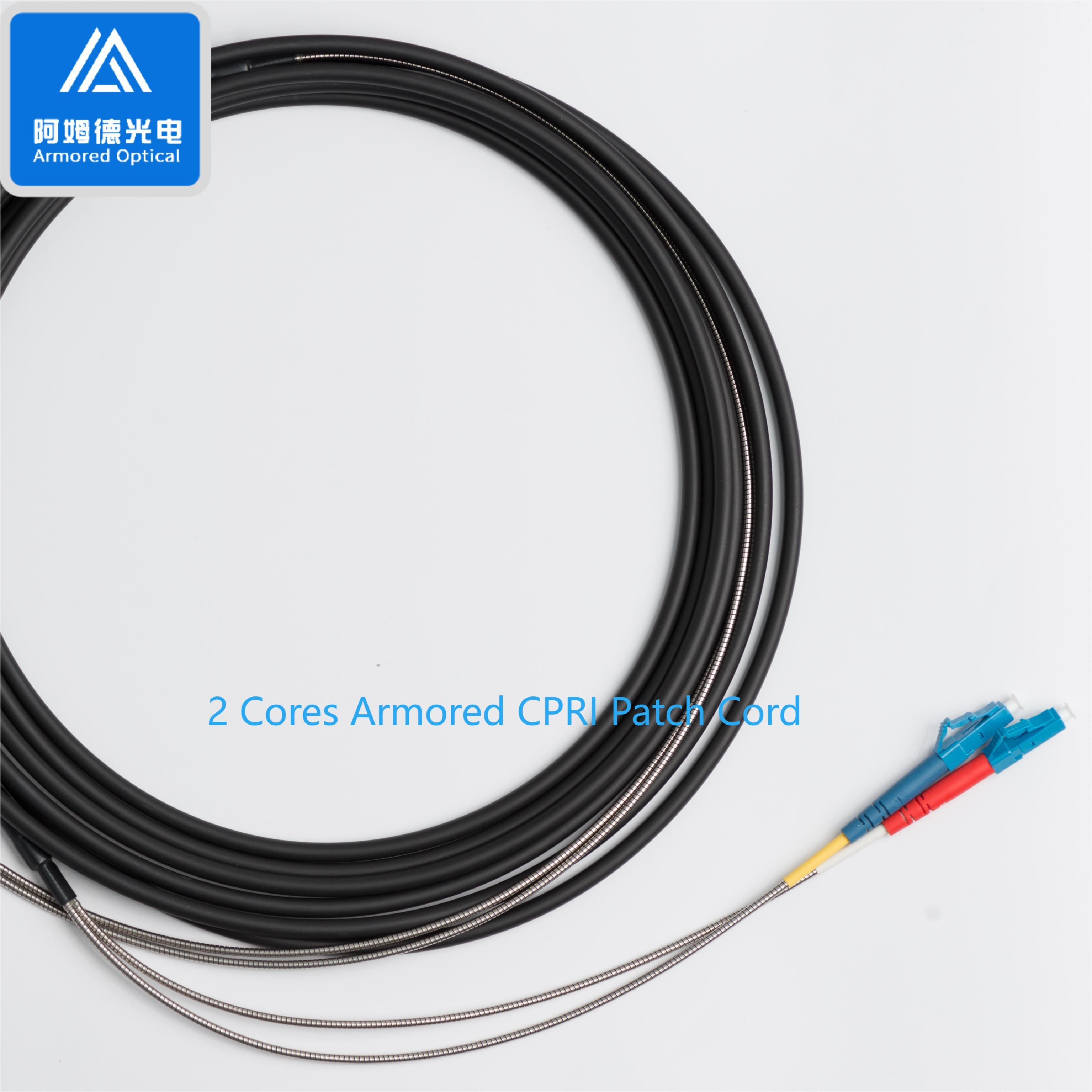 Duplex Fiber Optic Patch Cord FTTA CPRI Base Station Cable LSZH BBU RRU ...