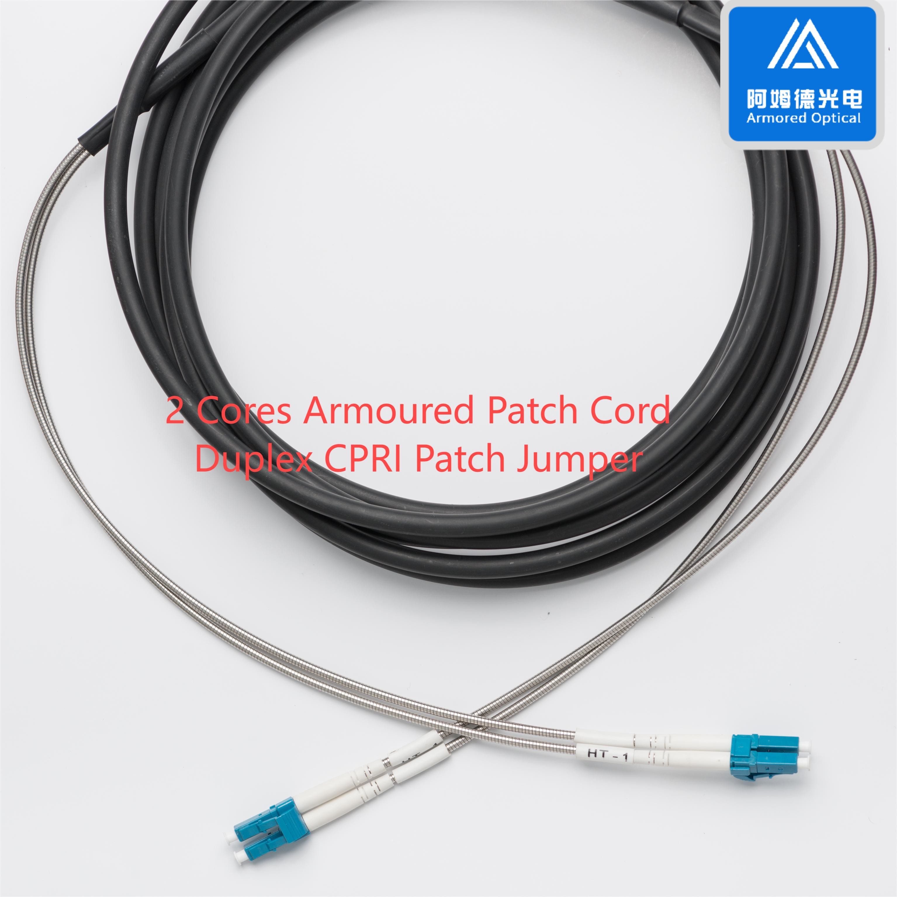 Duplex SM Armored FTTA Patch Cord CPRI Patch Jumper LSZH BBU RRU